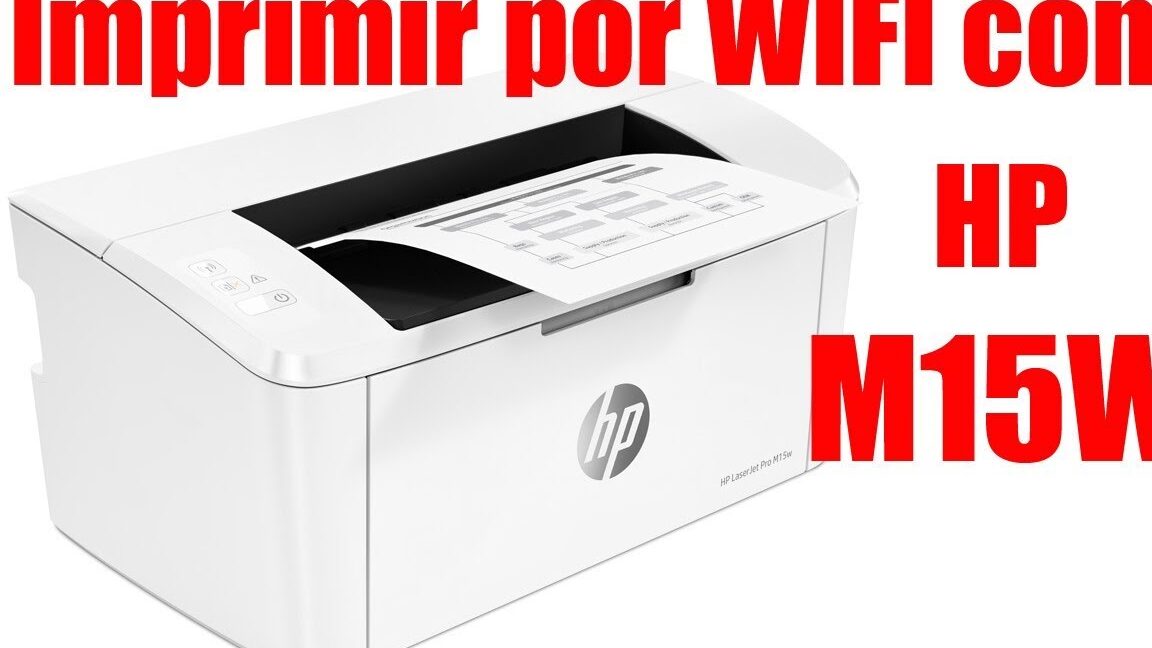 ️Cómo conectar una impresora HP LaserJet Pro M15w a WiFi【 ️ ...